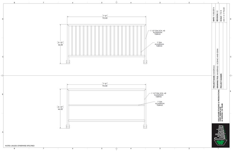 Custom Handrails Rentals – Gallagher Staging