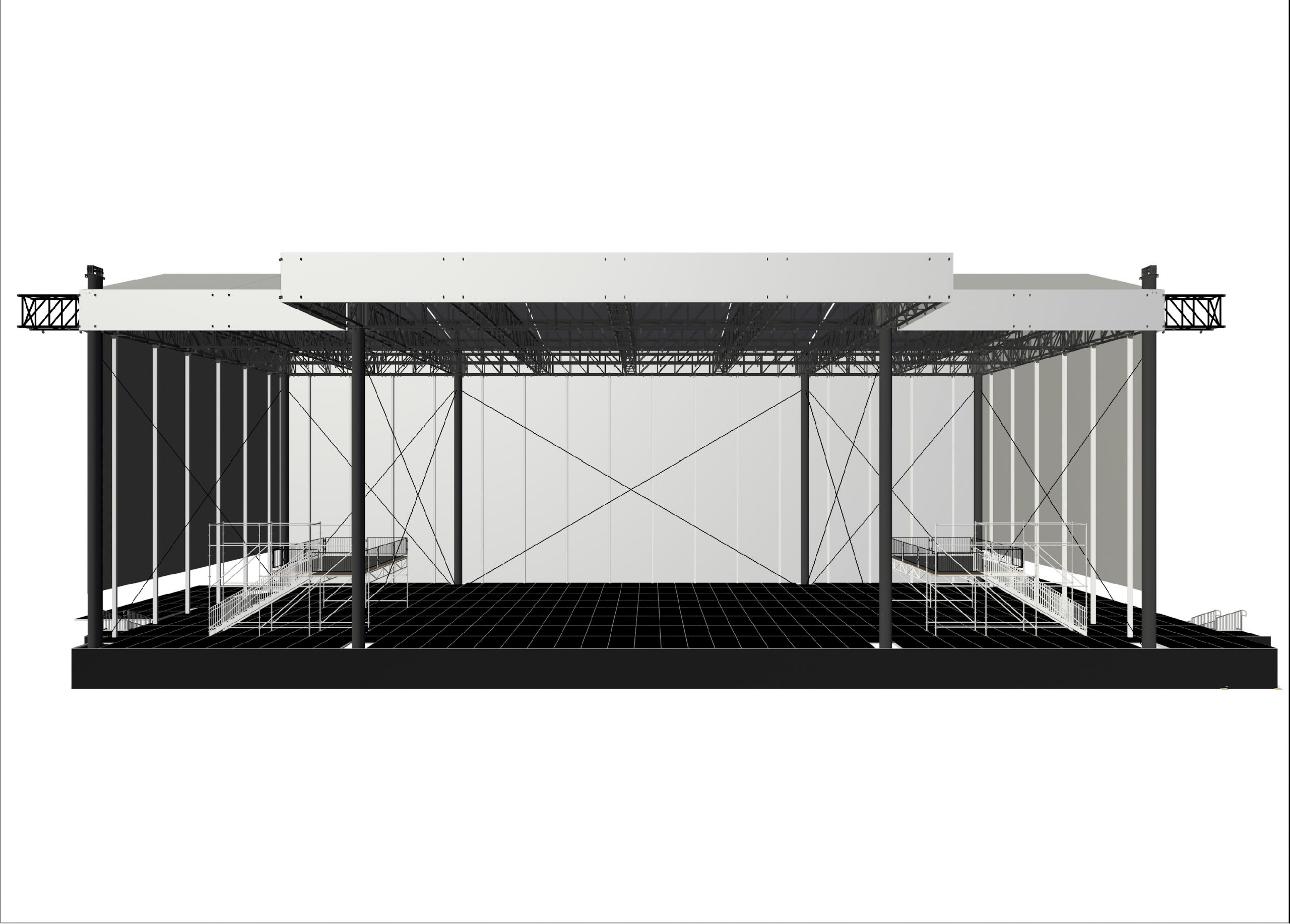 Rain Roof Structure - Truss