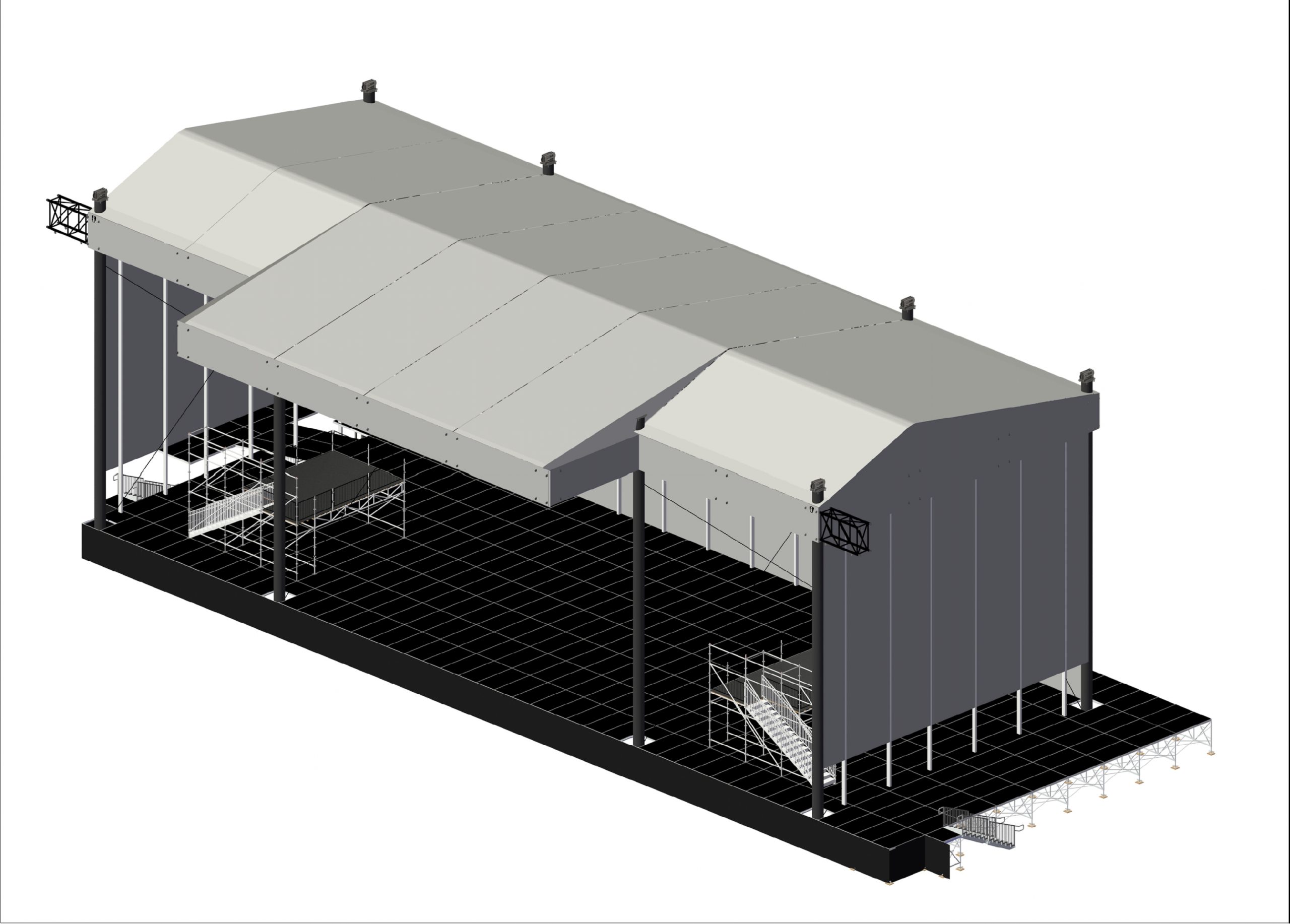 Rain Roof Structure - Truss