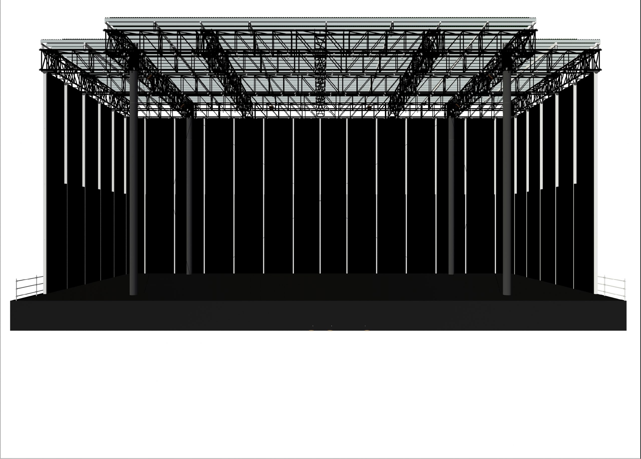 Rain Roof Structure - Truss