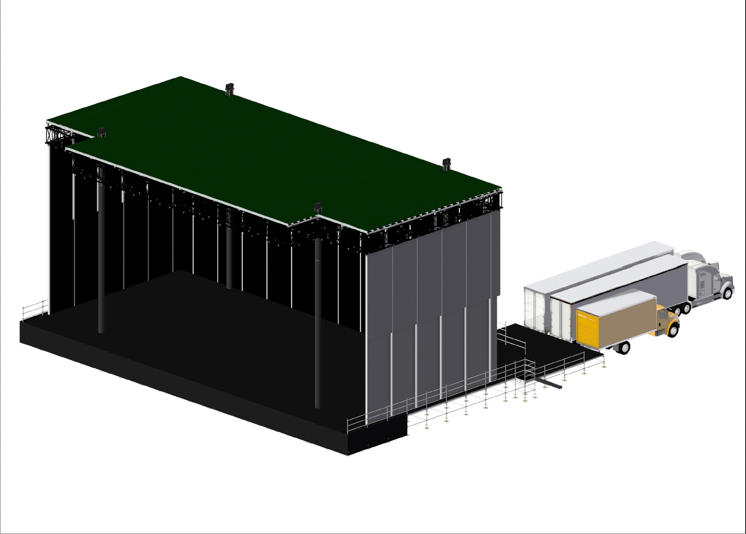 Rain Roof Structure - Truss