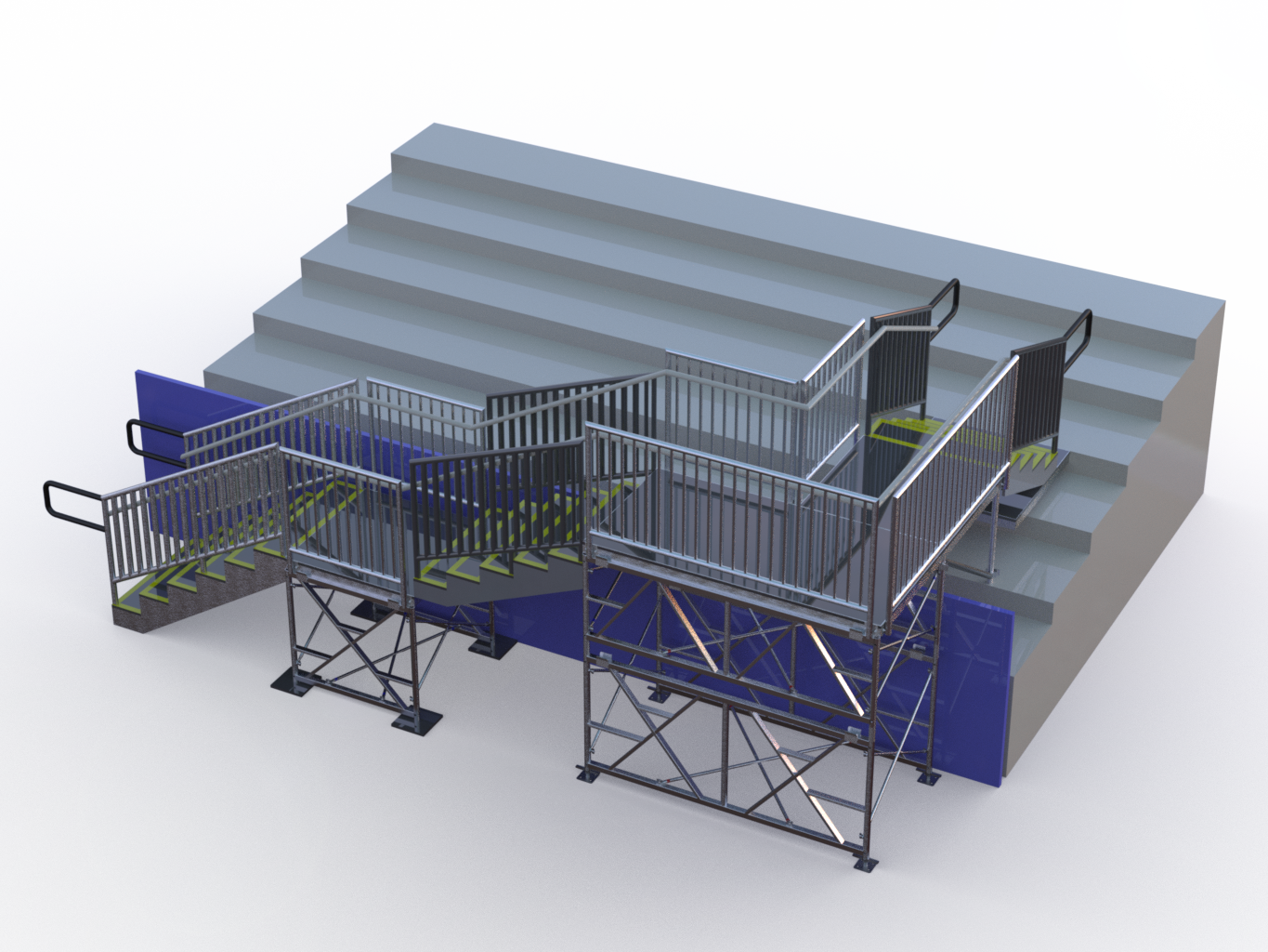 Festivals - Field Access Stairs - Gallagher Staging & Manufacturing